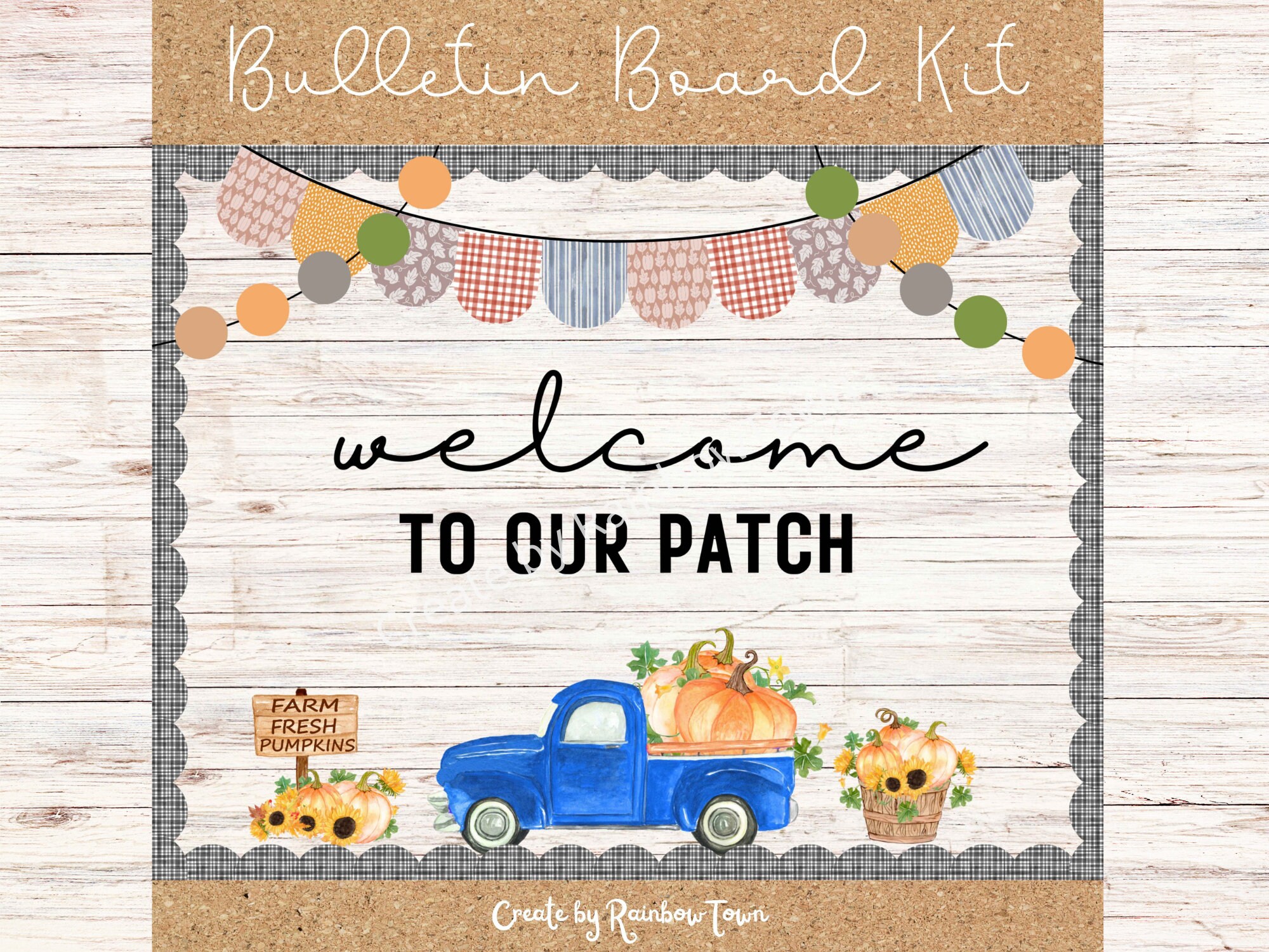 Fall Truck Bulletin Board Kit Printable Digital Download - Etsy