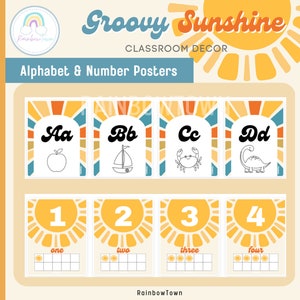 Groovy Sunshine Classroom Decor Bundle Boho Sun Classroom Theme ...