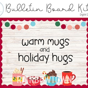 Hot Cocoa - Christmas - December Bulletin Board - Classroom Decor ...