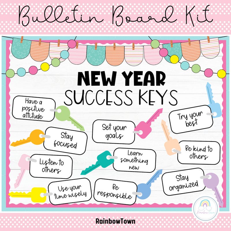 New Year Bulletin Boards - Etsy