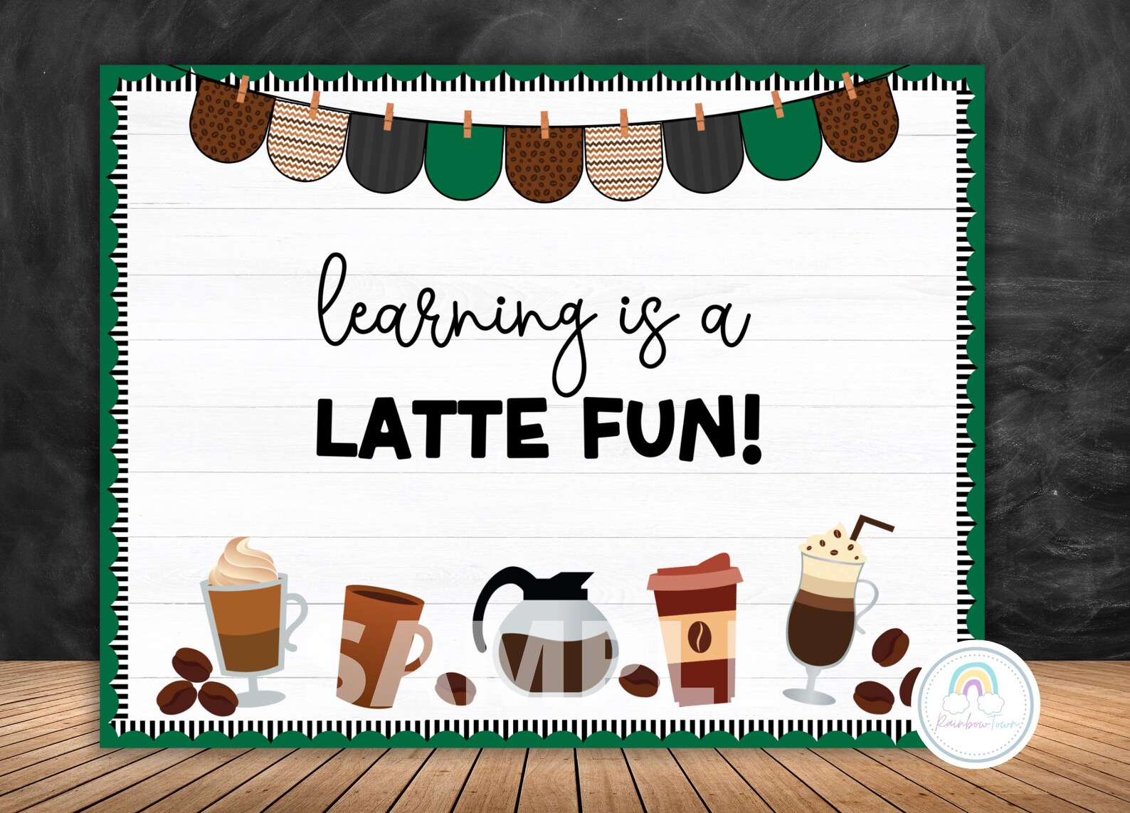 Back to School Coffee Latte Bulletin Board Classroom Decor Printable - Etsy
