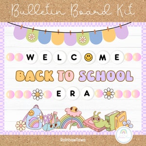 Back to School Bulletin Board Groovy Classroom Decorations Printable - Etsy