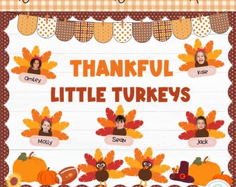 Thanksgiving Bulletin Board Kit Turkey Autumn Classroom Door ...