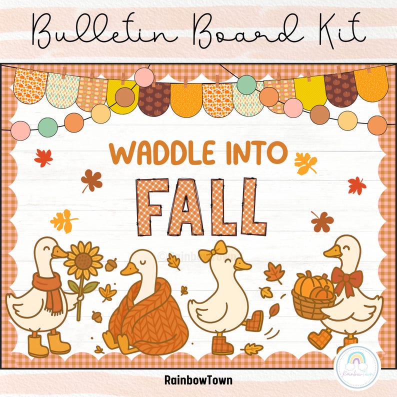 Silly Goose Fall Bulletin Board Kit | Autumn Classroom Decorations ...