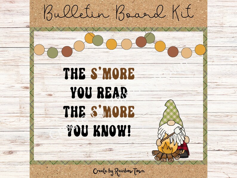 Ready for S'more Learning Bulletin Board Kit Pritable - Etsy