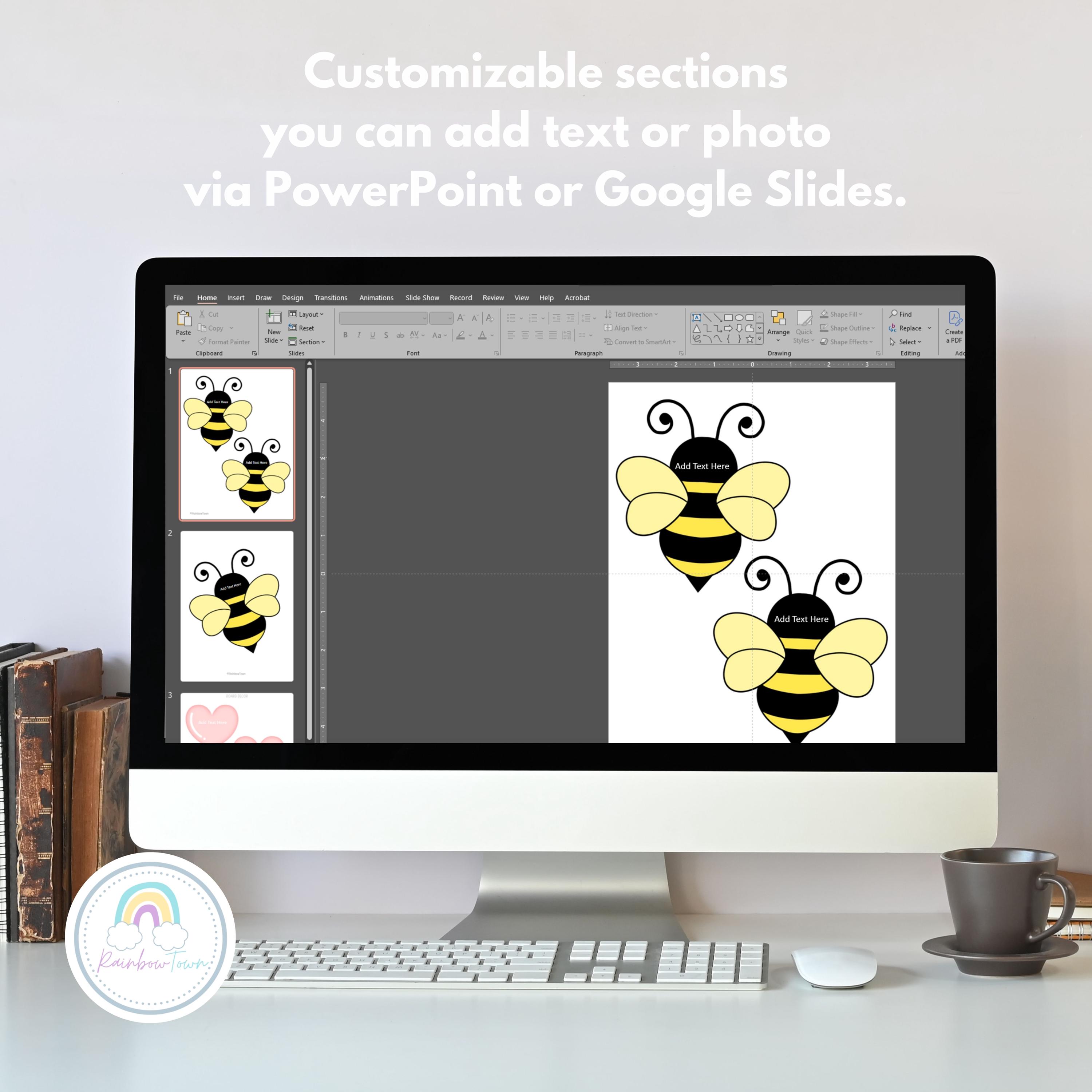 Valentine's Day Bulletin Board Kit Bee Classroom Decor Printable - Etsy