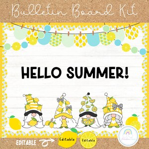 Lemon Summer Bulletin Board Back to School Bulletin Board Motivation ...