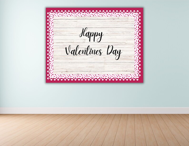 Valentines Day Bulletin Board Border Printable Bulletine Board - Etsy