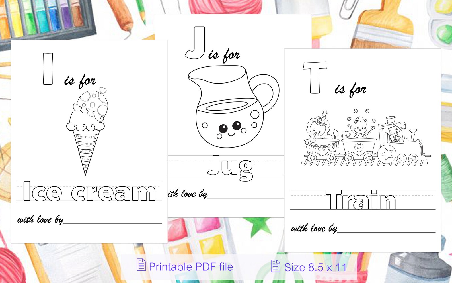 Baby First ABC Book Baby Shower Coloring Pages Baby First - Etsy