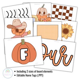 Groovy Fall Bulletin Board Kit | Pumpkin Patch Classroom Decor ...