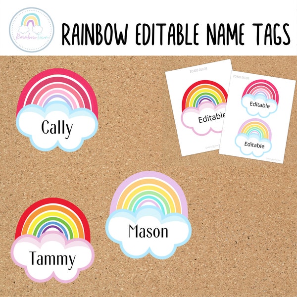 Cubby Name Tags - Etsy