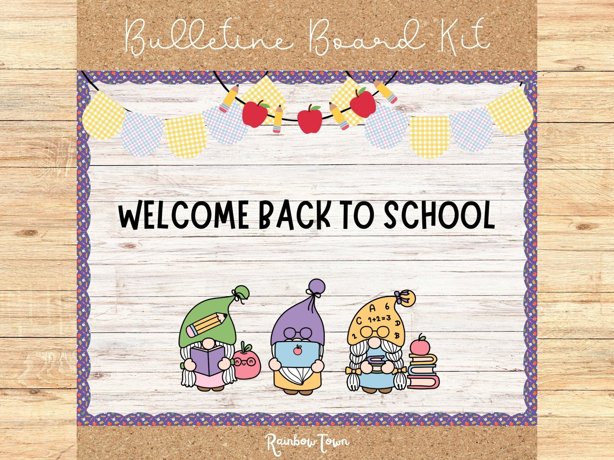 Welcome Back to School Gnomes Bulletin Board Kit Classroom Door Decor ...