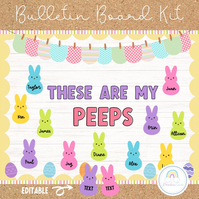 Easter Bulletin Board Spring Classroom Decorations - Etsy