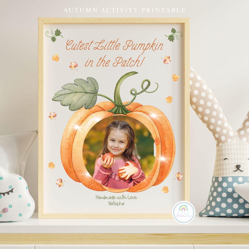 Fall Handprint Craft for Kids Pumpkin Template Art Activity Printable ...