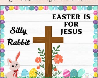 Easter April Bulletin Board Kit/church/sunday School/christian ...