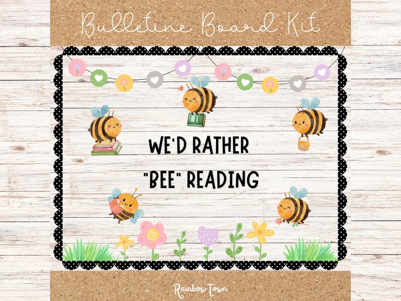 Bee A Reader BEE Bulletin Board Kit Bee Classroom Theme - Etsy