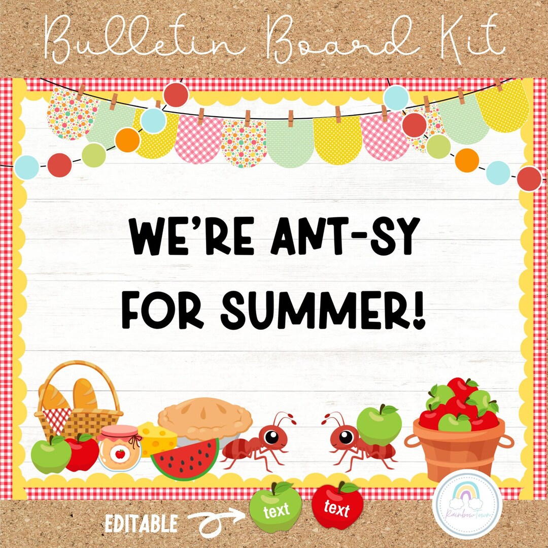 Summer Picnic Summer Bulletin Board Kit Christian Bulletin Board ...