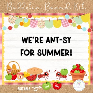 Summer Picnic Summer Bulletin Board Kit Christian Bulletin Board ...