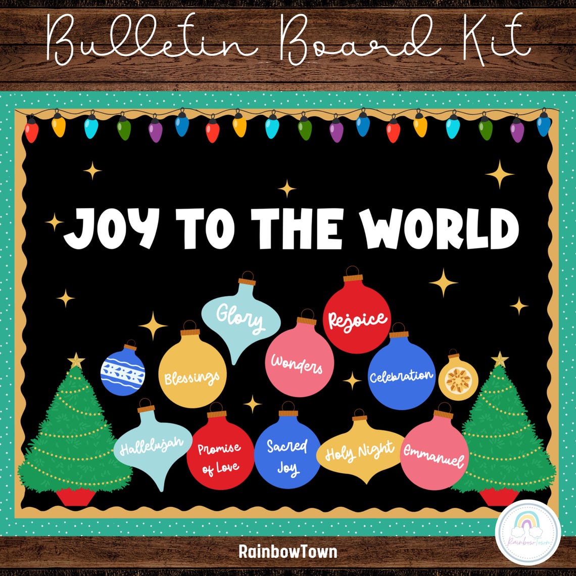 Christmas Christian Bulletin Board | Holiday Classroom Decor ...