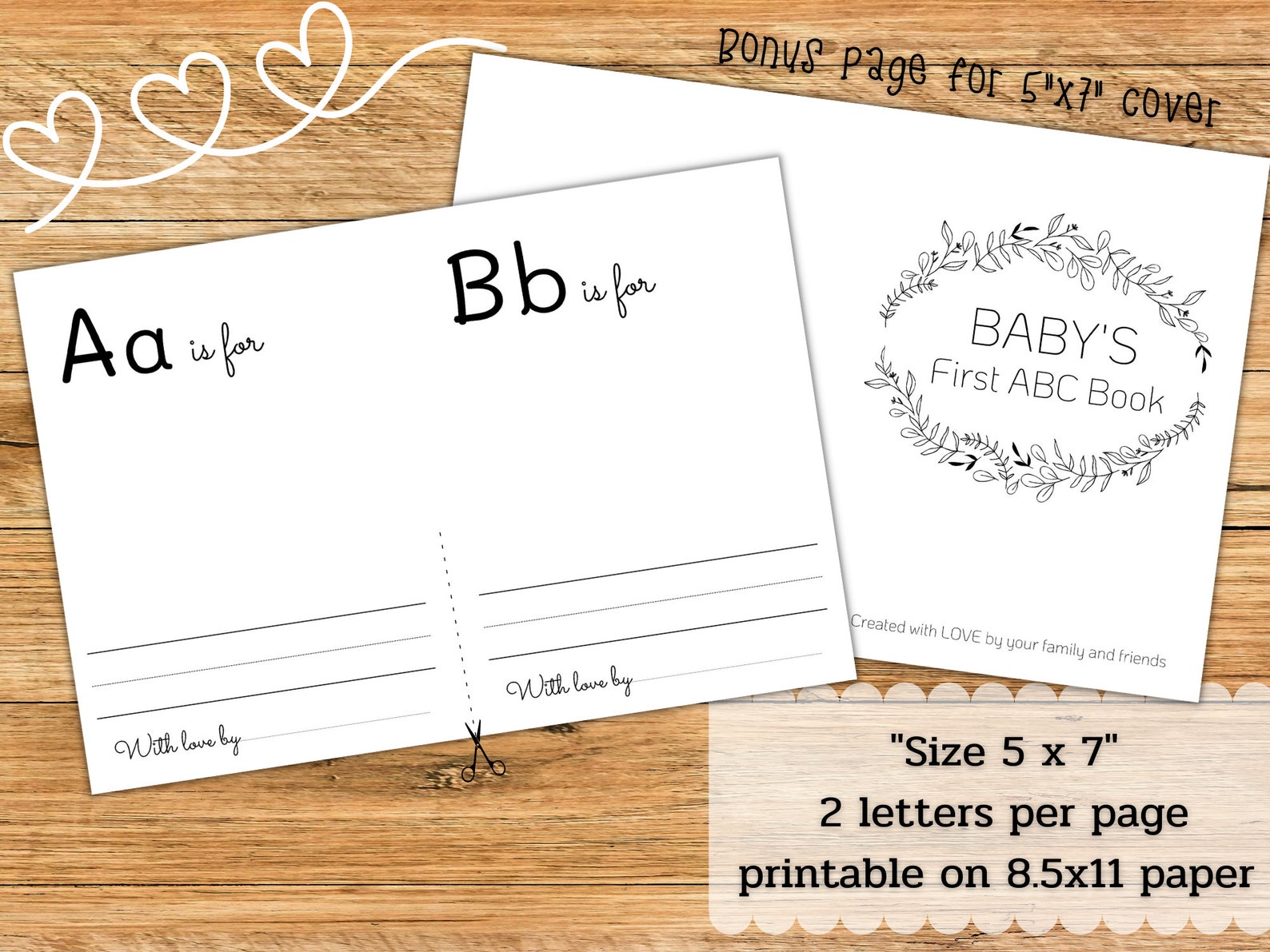 Baby 1st Alphabet Book Printable Baby Shower ABC Book Baby - Etsy Canada