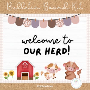 Back to School Bulletin Board Welcome to Our Herd Bulletin Board ...