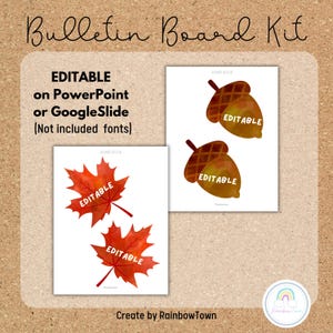 Fall Bulletin Board Kit Positive Bulletin Board Nuts About Fall ...