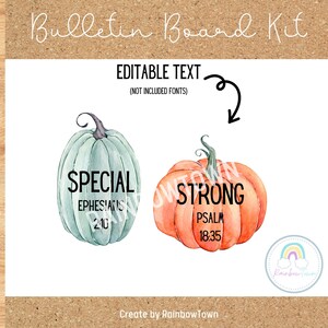 Fall Bulletin Board Christian Bulletin Board Kit God Says You Are ...