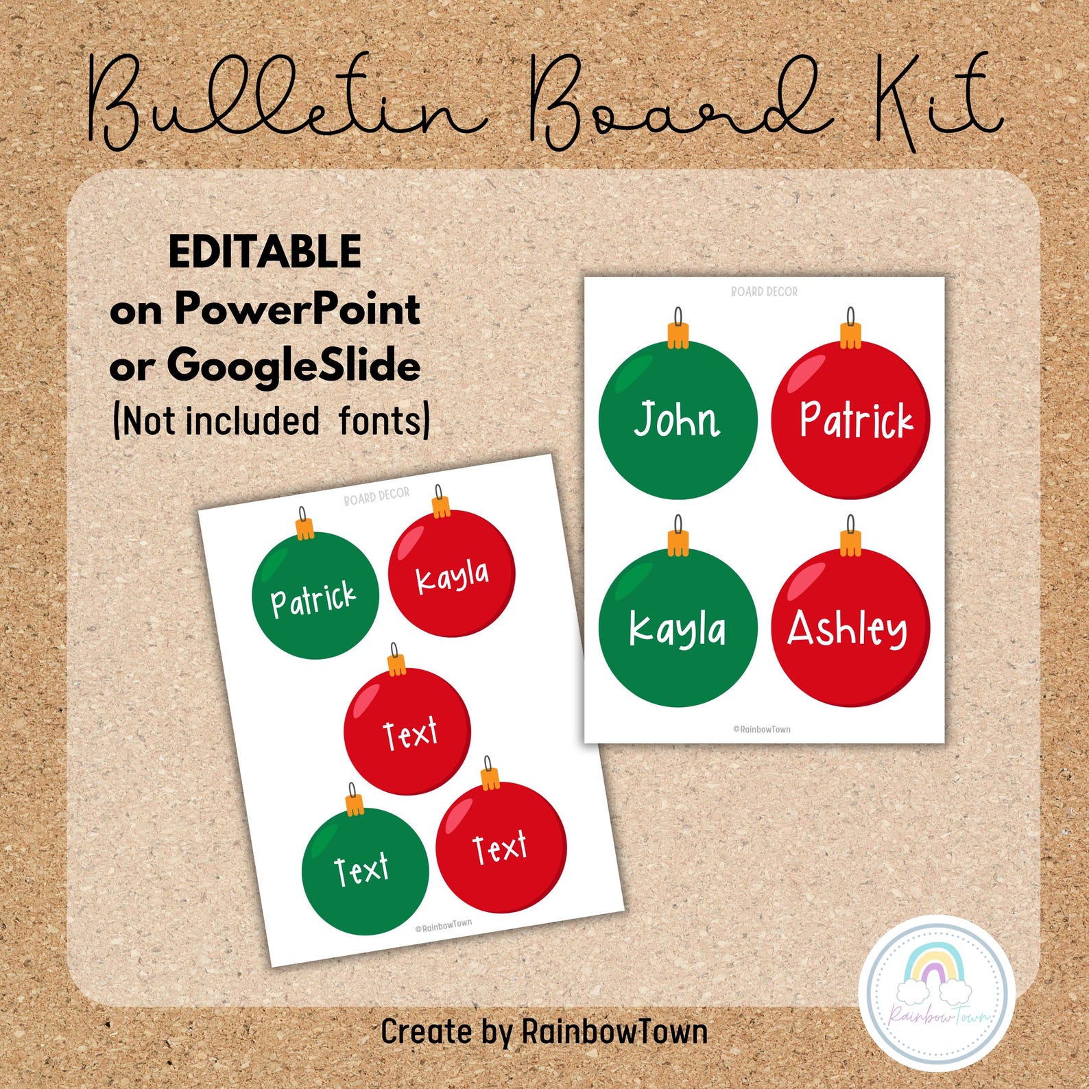 Christmas Countdown Bulletin Board Kit Reindeer Holiday Classroom ...