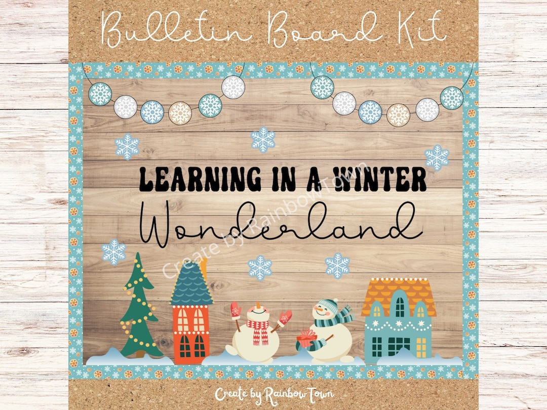 Winter Wonderland Bulletin Board Snowman Classroom Decor Printable ...