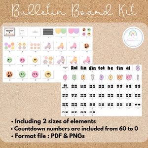 Summer Bulletin Board Kit End of the Year Bulletin Board Groovy Retro ...