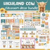 Editable Highland Cow Classroom Wall Art Display | “holy Cow We’re a ...