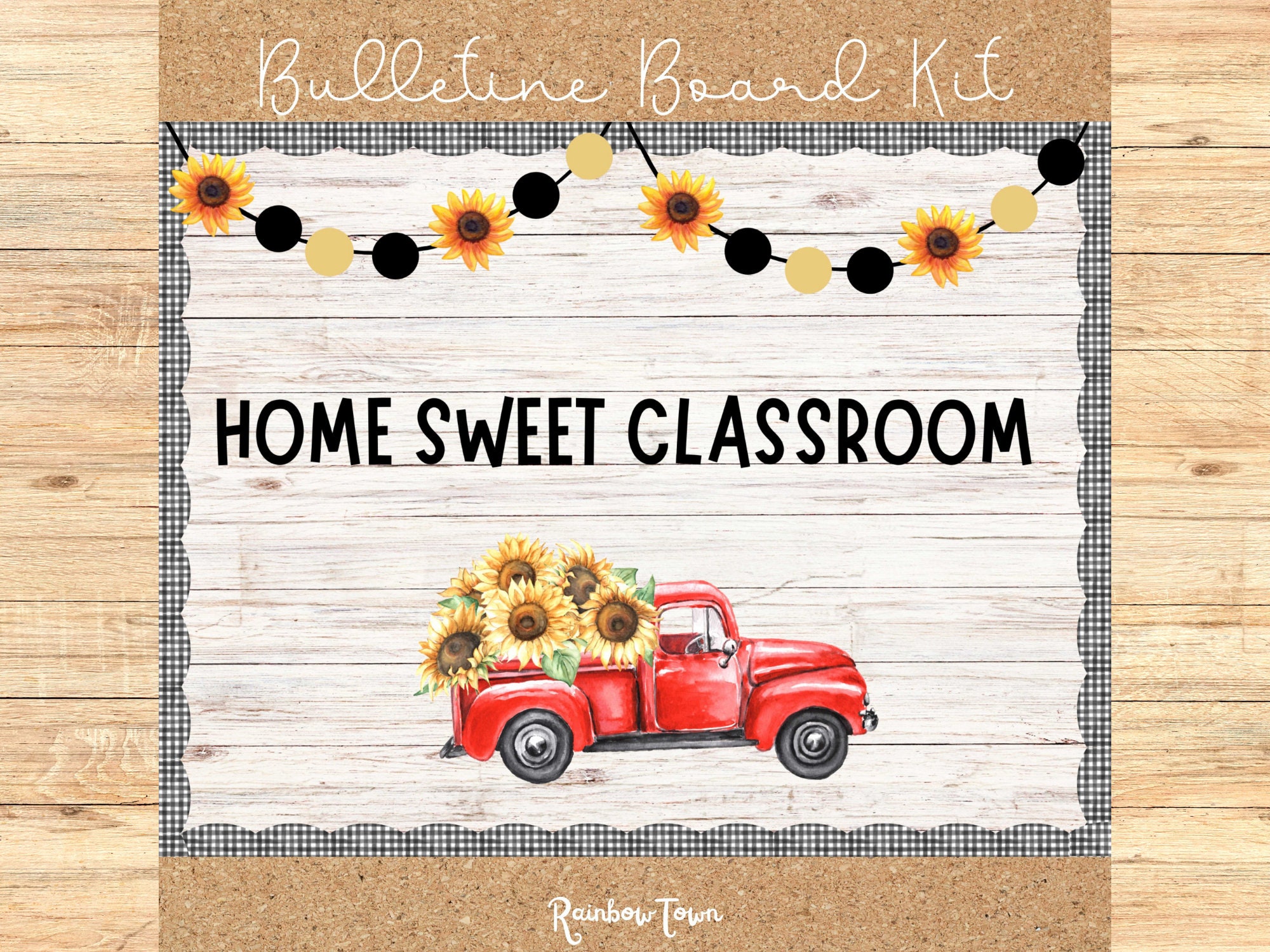 Home Sweet Classroom Farmhouse Truck Bulletin Board Kit - Etsy