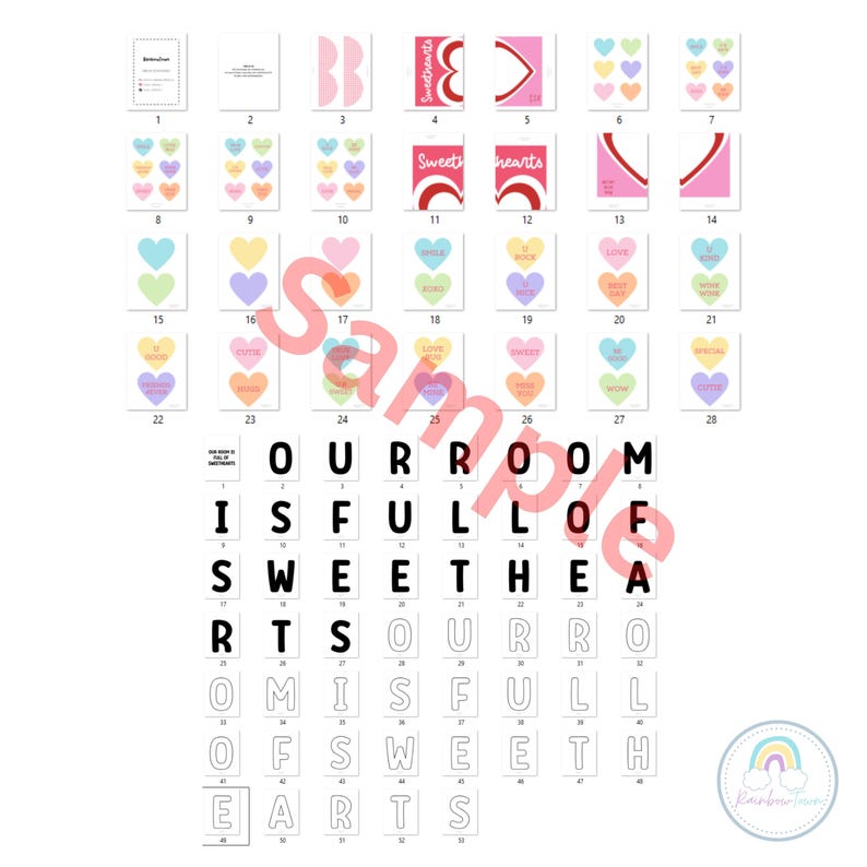 Valentines Day Bulletin Board Sweethearts Kindness Classroom Decor ...