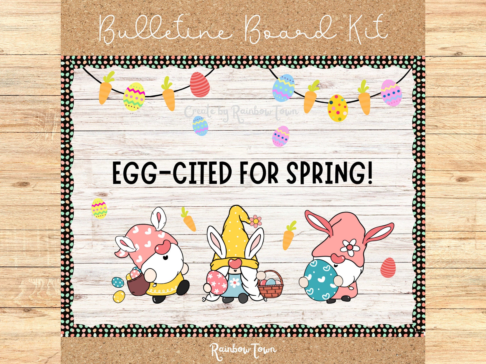 Hunt for Kindness Always Easter Gnome Bulletin Board Kit - Etsy