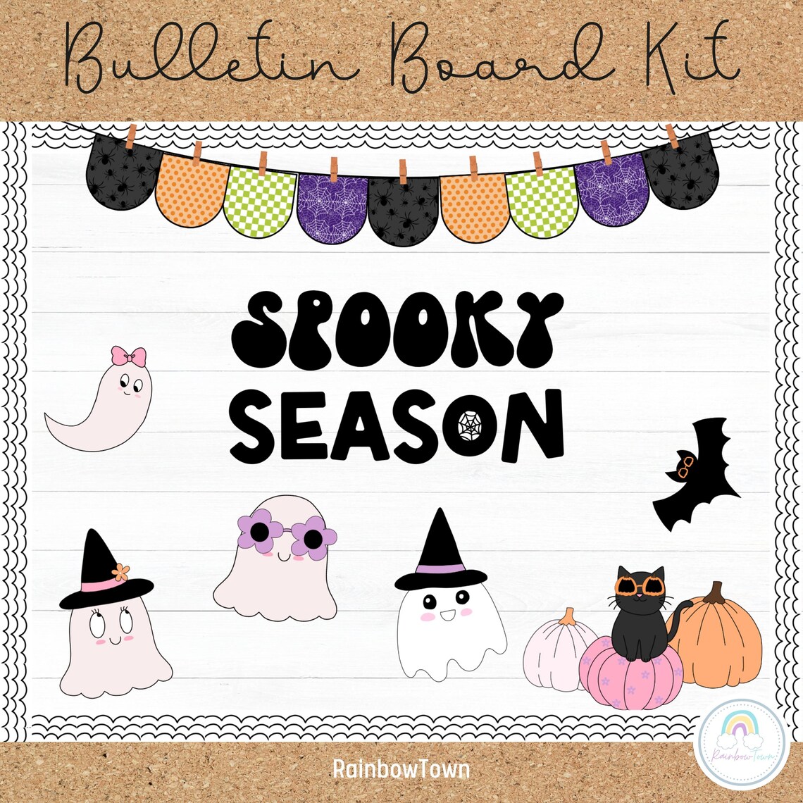 Halloween Bulletin Board Kit Read More Books Library Reading Corner ...