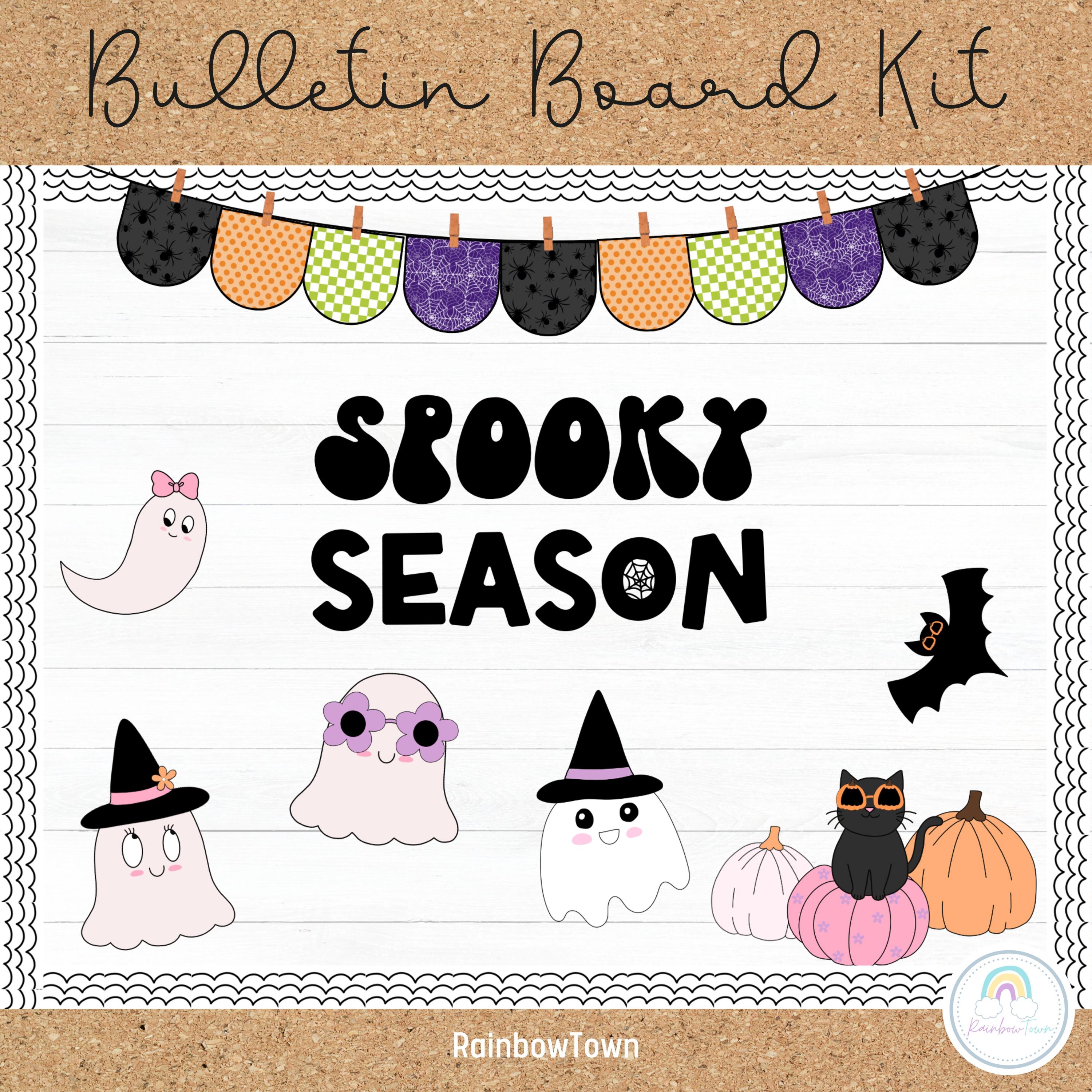 Halloween Bulletin Board Kit Read More Books Library Reading Corner ...