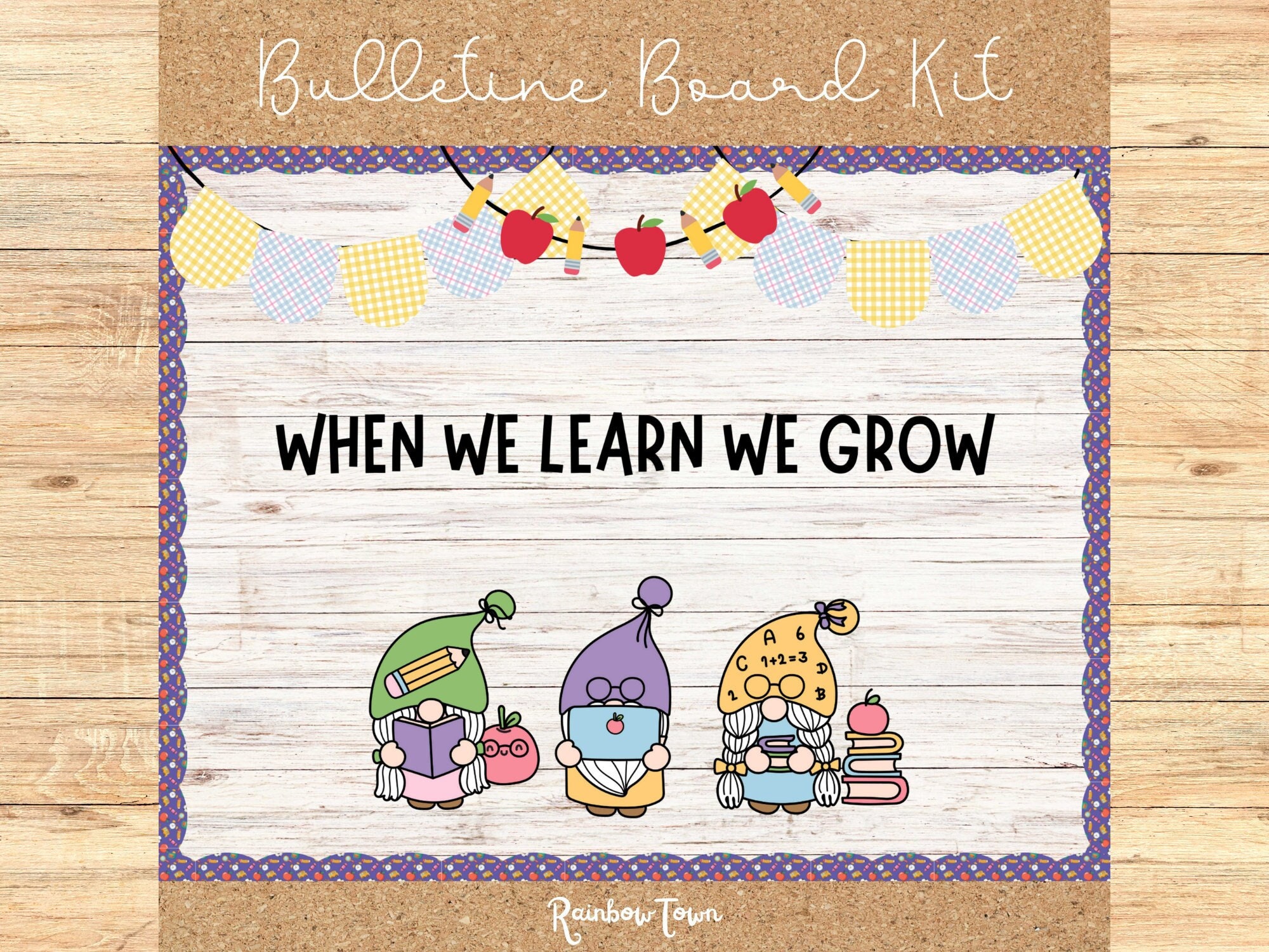 Welcome Back to School Gnomes Bulletin Board Kit Classroom Door Decor ...