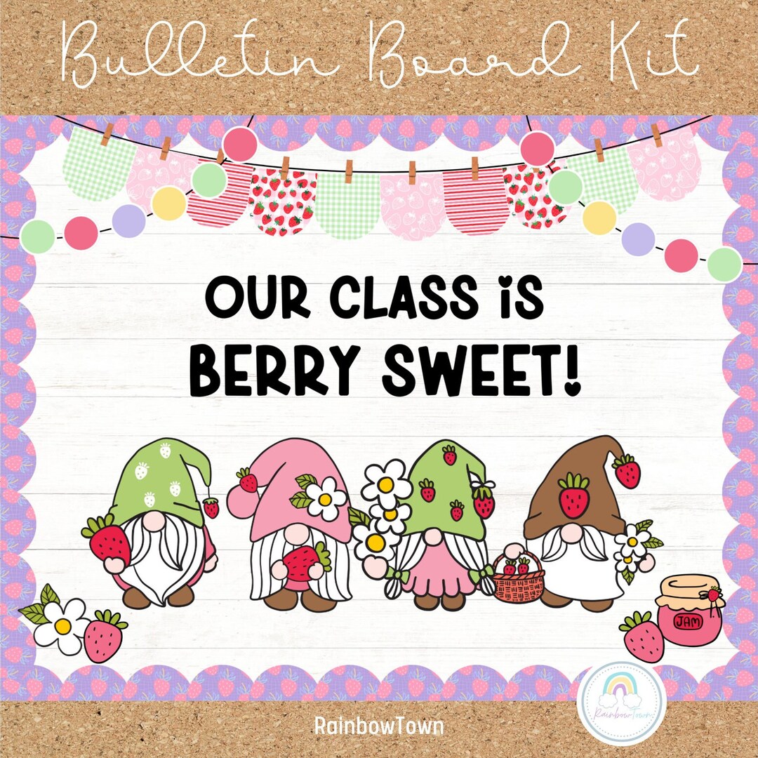 Our Class is Berry Sweet Bulletin Board Kit Summer Bulletin Board ...