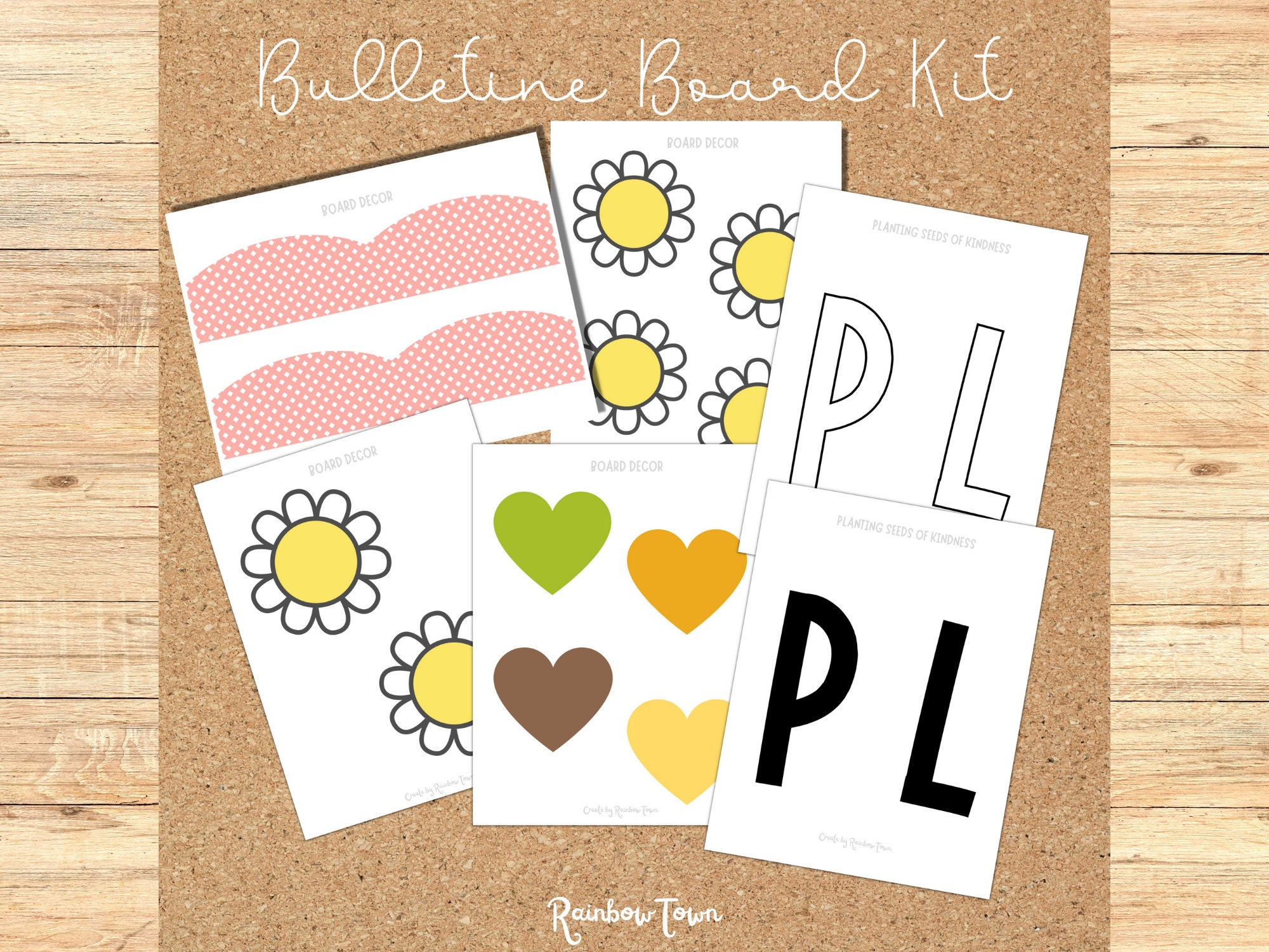 Spring Bulletin Board Gnomes Classroom Decor Printable Kindness ...