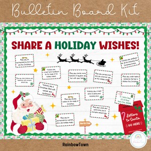Christmas Bulletin Board | Christmas Positive Affirmations | Letters to ...