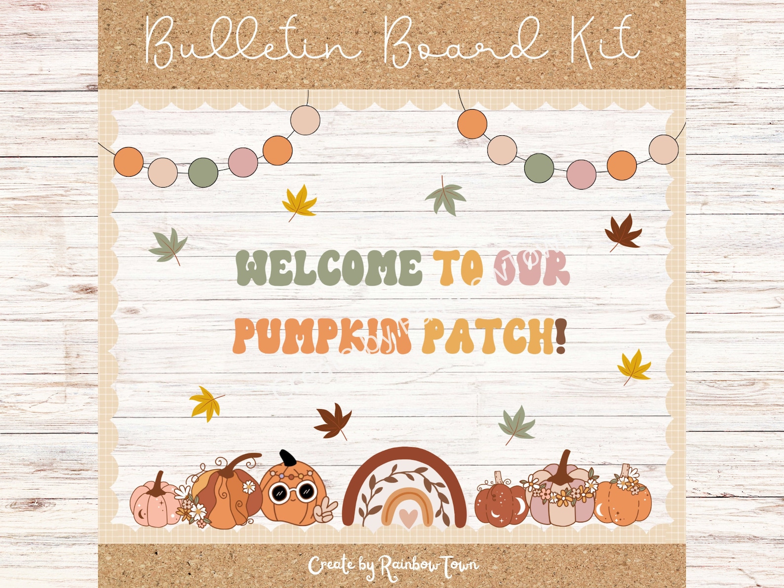 BOHO Fall Bulletin Board Classroom Door Decor Printable - Etsy