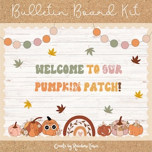 BOHO Fall Bulletin Board Classroom Door Decor Printable Digital ...