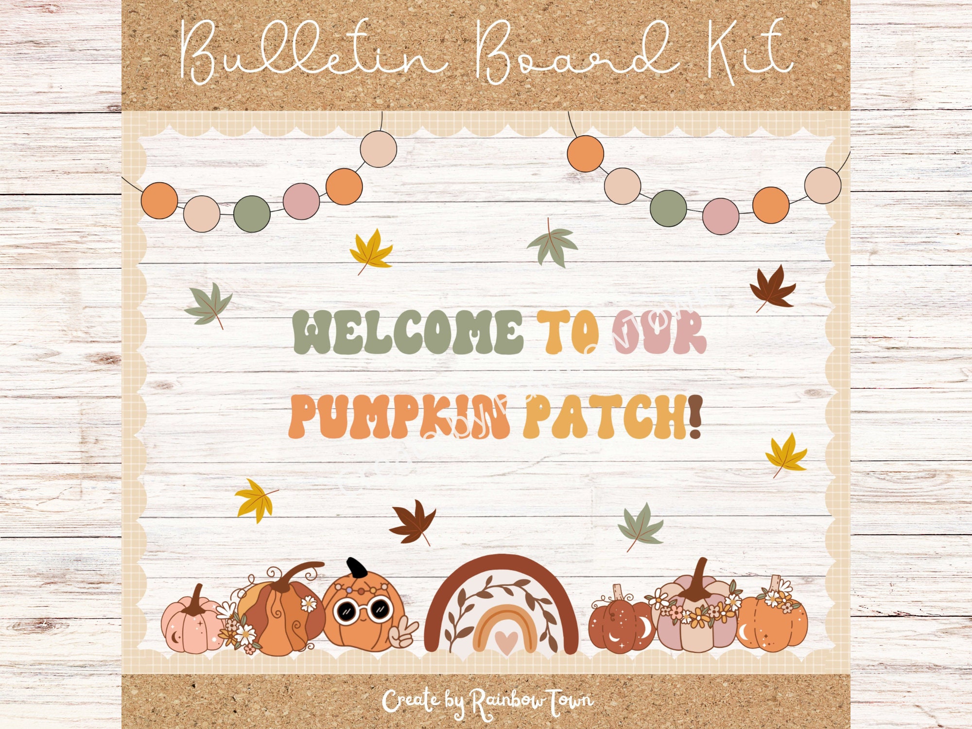 BOHO Fall Bulletin Board Classroom Door Decor Printable - Etsy
