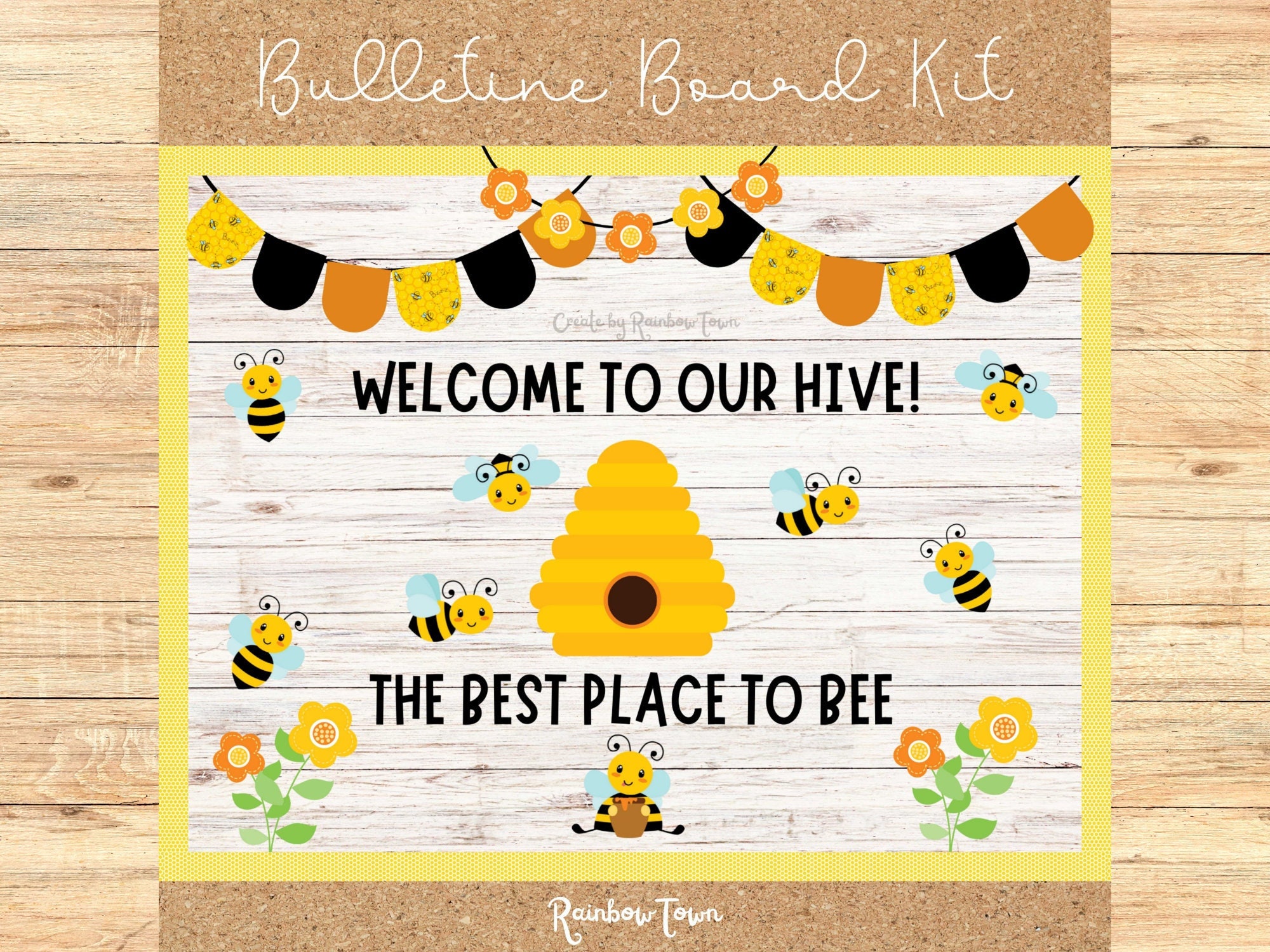 Welcome to Our Hive Summer Bulletin Board BEE Classroom Decor - Etsy