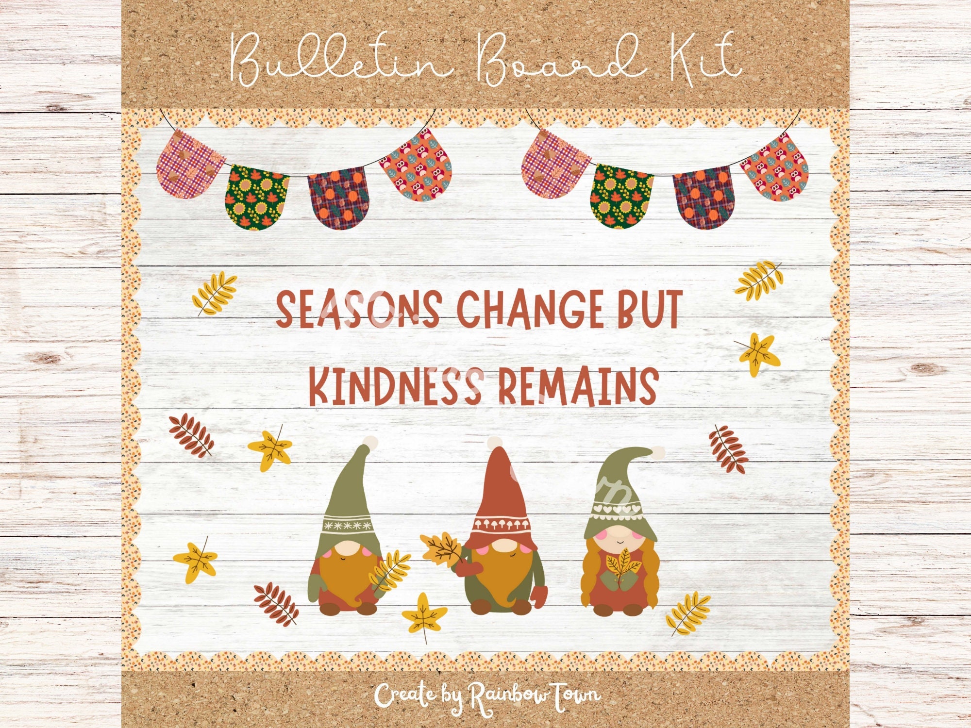 Seasons Change but Kindness Remains Fall Bulletin Board - Etsy