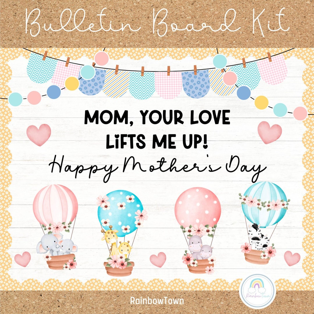 Mother's Day Bulletin Board Kit May Classroom Decor Printable - Etsy