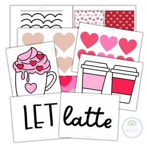 Valentine's Day Bulletin Board Kit Latte Love Classroom Door Decor ...