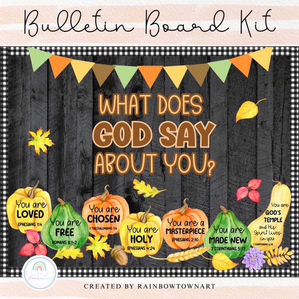 Fall Bulletin Board Ideas for Church - Etsy