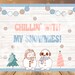 Winter Bulletin Board Groovy Snowman Classroom Decor Printable - Etsy