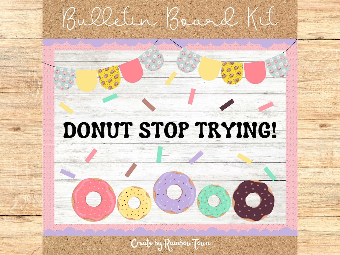 Donut Sprinkle Kindness Bulletin Board Kit Classroom Door - Etsy